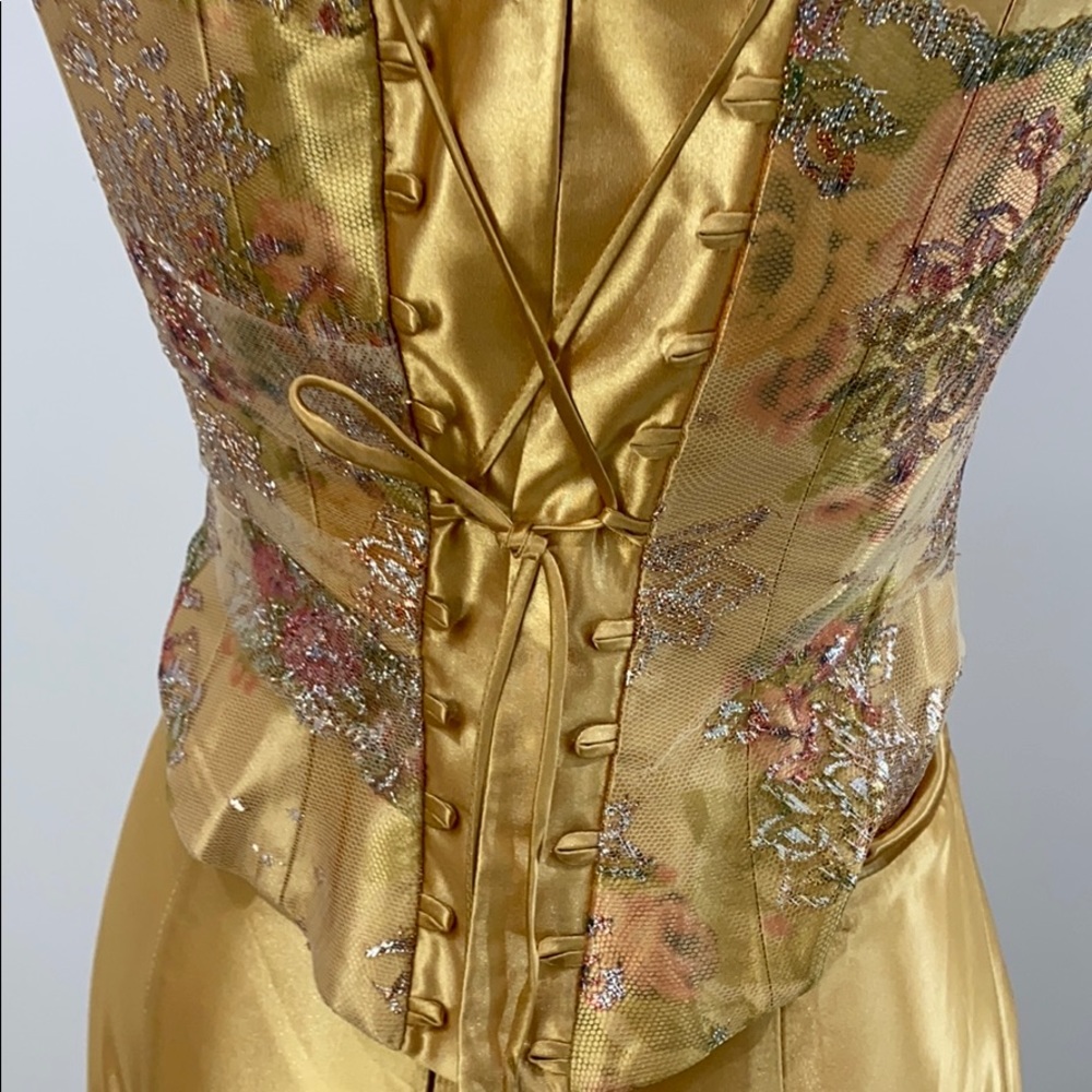 Mermaid Gold Evening Gown - Gem